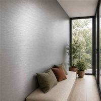 China Brushed Silver Metal SPC Wall Panels Metallic Look Waterproof Interior Wall Cladding for sale
