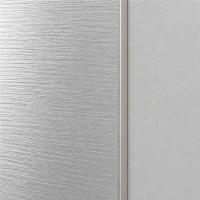 China Brushed Silver Metal SPC Wall Panels Metallic Look Waterproof Interior Wall Cladding for sale