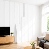 China 8mm Quick Install PVC Wall Panel 400mm Wide Waterproof for Rental Apartment Renovation for sale