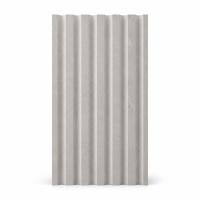 China 9mm Ribbed 3D PVC Wall Panel 500mm Wide Textured for Hotel Lobby Accent Wall for sale