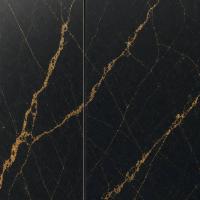 China Black Portoro Gold Vein Marble SPC Wall Panels Waterproof Interior Wall Cladding for sale