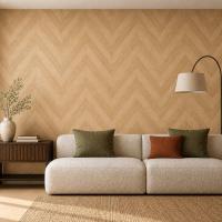 China Herringbone Chevron Oak Wood SPC Wall Panels Waterproof Interior Wall Cladding for sale