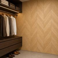 China Herringbone Chevron Oak Wood SPC Wall Panels Waterproof Interior Wall Cladding for sale