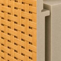 China Rattan Woven Cane Texture SPC Wall Panels Waterproof Interior Wall Cladding for sale