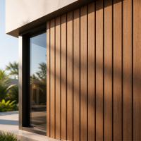 China Rigid Core WPC Fence Board 180x24mm Second Generation Privacy Fence Wall Panel for sale
