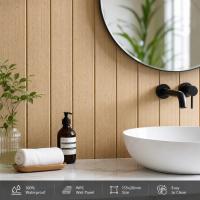 China Rigid Core WPC Wall Cladding Panel 155x20mm Snap Tongue Groove Interior Wall for sale
