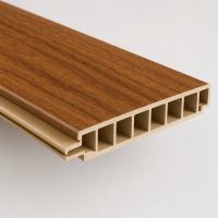 China 600mm V-Groove PVC Wall Panel for Balcony Wood Grain Wall Panel for sale