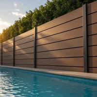 China WPC Pool Fence Panel 180x24mm Waterproof Anti Termite Privacy Fence Wall Cladding for sale