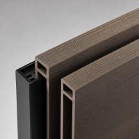 China WPC Louver Screen Panel 150mm Air Conditioner Cover Grille Outdoor Wall Cladding for sale