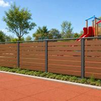 China WPC Fence Panel for School Kindergarten Outdoor Playground Safety Fence Wall Cladding for sale