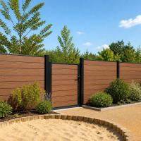 China WPC Fence Panel for School Kindergarten Outdoor Playground Safety Fence Wall Cladding for sale