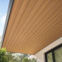 China WPC Exterior Soffit Panel 155x20mm Outdoor Ceiling Cladding Waterproof Anti Termite for sale