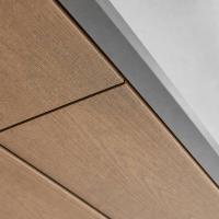 China WPC Exterior Soffit Panel 155x20mm Outdoor Ceiling Cladding Waterproof Anti Termite for sale