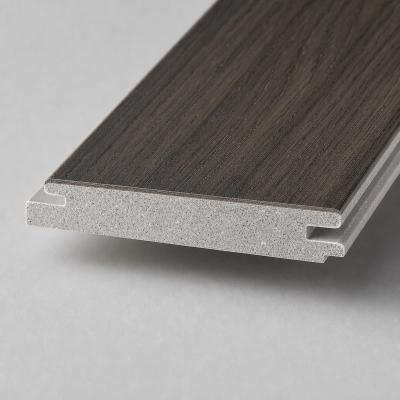 China Smoked Oak SPC Wall Panels Waterproof Interior Wall Cladding for Cafe Restaurant Hospitality Fit Out for sale