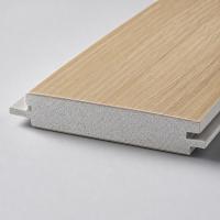 China Light Oak SPC Wall Panels Office Fit Out Waterproof Interior Feature Wall Cladding for sale