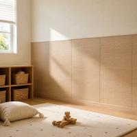 China E0 Low Emission SPC Wall Panels Kids Room Nursery Safe Indoor Wall Cladding Easy Clean for sale