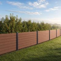 China WPC Farm and Ranch Fence Panel 180x24mm Weatherproof Boundary Fencing Cladding for sale