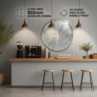 China UV Coated Marble Finish PVC Wall Panels - Scratch-Resistant Waterproof Wall Cladding for sale