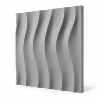 China 3D Wave Embossed PVC Wall Panels - Waterproof Decorative Feature Wall Cladding for sale