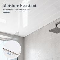 China High Gloss White PVC Ceiling Panels - Moisture Resistant Anti-Mold Cladding for sale
