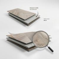 China 4mm Herringbone SPC Flooring Click Lock Waterproof Rigid Core 600x120mm 16 Colors for sale