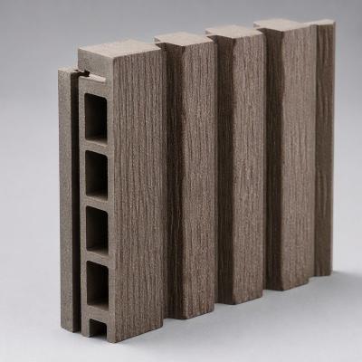 China WPC Construction Site Hoarding Panel 219x26mm Reusable Fence Wall Board for sale