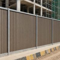 China WPC Construction Site Hoarding Panel 219x26mm Reusable Fence Wall Board for sale