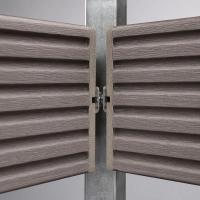 China WPC Construction Site Hoarding Panel 219x26mm Reusable Fence Wall Board for sale