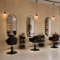 China Warm Sandstone SPC Wall Panels for Salon and Beauty Studio Interior Cladding for sale