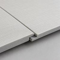 China Soft White Linen SPC Wall Panels for Clinic and Medical Room Wall Cladding for sale