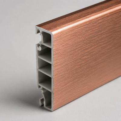 China Metallic Copper Brushed PVC Wall Panel for Storefront and Shop Window Backdrop for sale