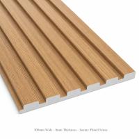China SPC Wall Panel Fluted Ribbed Accent Wall Slat Soundproof for Hotel Lobby Interiors for sale