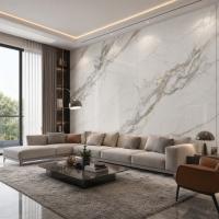 China SPC Wall Panel Marble Pattern Accent Wall Board Anti Scratch for Living Roo  m Interiors for sale