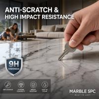 China SPC Wall Panel Marble Pattern Accent Wall Board Anti Scratch for Living Roo  m Interiors for sale
