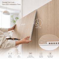 China SPC Wall Panel Wood Grain Accent Wall Cladding Waterproof for Residential Interiors for sale