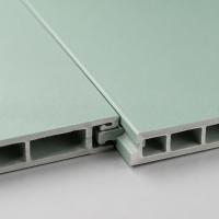 China 600mm Wide Soft Mint Green PVC Wall Panel for Pet Store and Veterinary Clinic Wall Cladding for sale