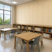 China 600mm Wide Pale Birch Wood Grain PVC Wall Panel for School Classroom and Corridor Cladding for sale