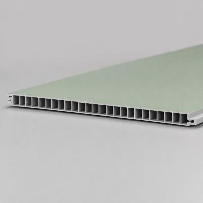 China 600mm Wide Soft Mint Green PVC Wall Panel for Pet Store and Veterinary Clinic Wall Cladding for sale