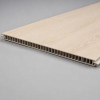 China 600mm Wide Pale Birch Wood Grain PVC Wall Panel for School Classroom and Corridor Cladding for sale