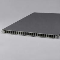 China 600mm Wide Matt Graphite Grey PVC Wall Panel for Office Partition and Desk Screen Cladding for sale