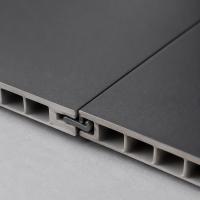 China 600mm Wide Matt Graphite Grey PVC Wall Panel for Office Partition and Desk Screen Cladding for sale