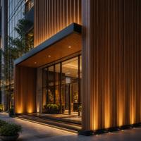 China Anti Termite WPC Fluted Board 219x26mm Exterior Facade Cladding W aterproof for sale