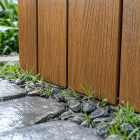 China Termite Resistant WPC Fence Board 180x24mm Ground Contact Privacy Screen for sale