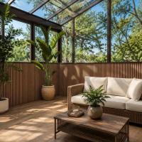 China WPC Sunroom and Conservatory Wall Panel 219x26mm Outdoor Facade Cladding Board for sale