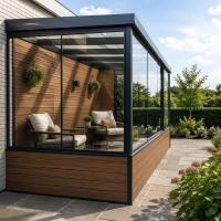 China WPC Sunroom and Conservatory Wall Panel 219x26mm Outdoor Facade Cladding Board for sale