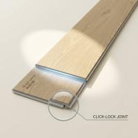 China 5mm Rigid Core SPC Flooring Waterproof Click Lock Vinyl Plank 1220x180mm with IXPE Underlayment for sale