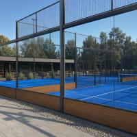 China WPC Padel Court Wall Panel 219x26mm Outdoor Sports Court Surround Cladding Board for sale