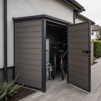 China WPC Bin Store and Utility Enclosure Panel 180x24mm Outdoor Screening Board for sale