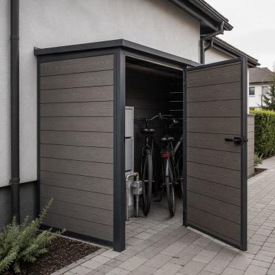 China WPC Bin Store and Utility Enclosure Panel 180x24mm Outdoor Screening Board for sale