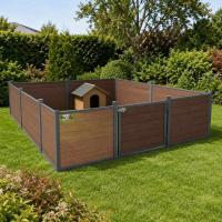 China WPC Pet Kennel and Animal Enclosure Panel 155x20mm Waterproof Dog Run Board for sale